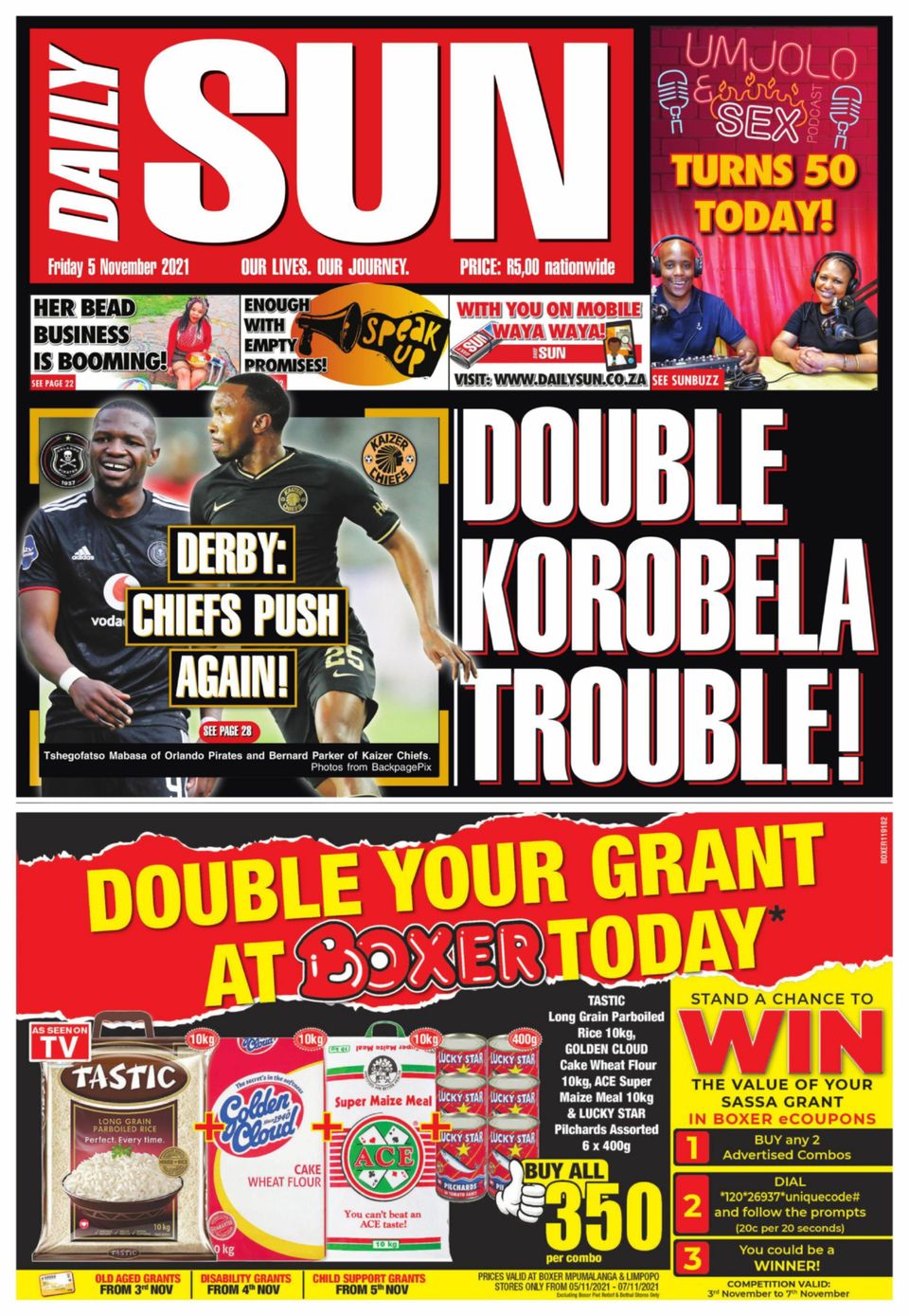 Daily Sun-November 05, 2021 Newspaper - Get your Digital Subscription