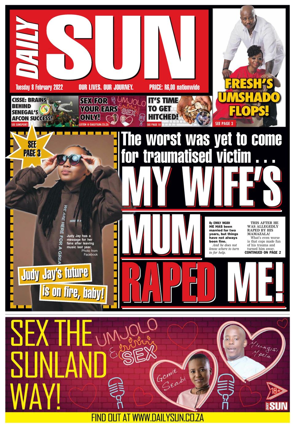 Get digital access to Daily Sun - February 08, 2022 issue | Magzter.com