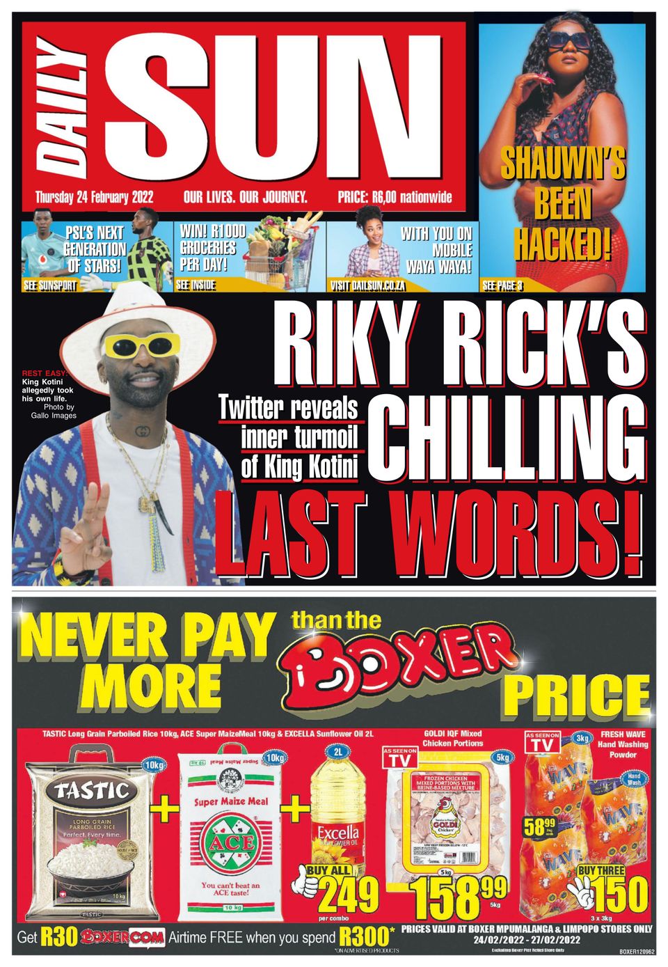 Get digital access to Daily Sun - February 24, 2022 issue | Magzter.com