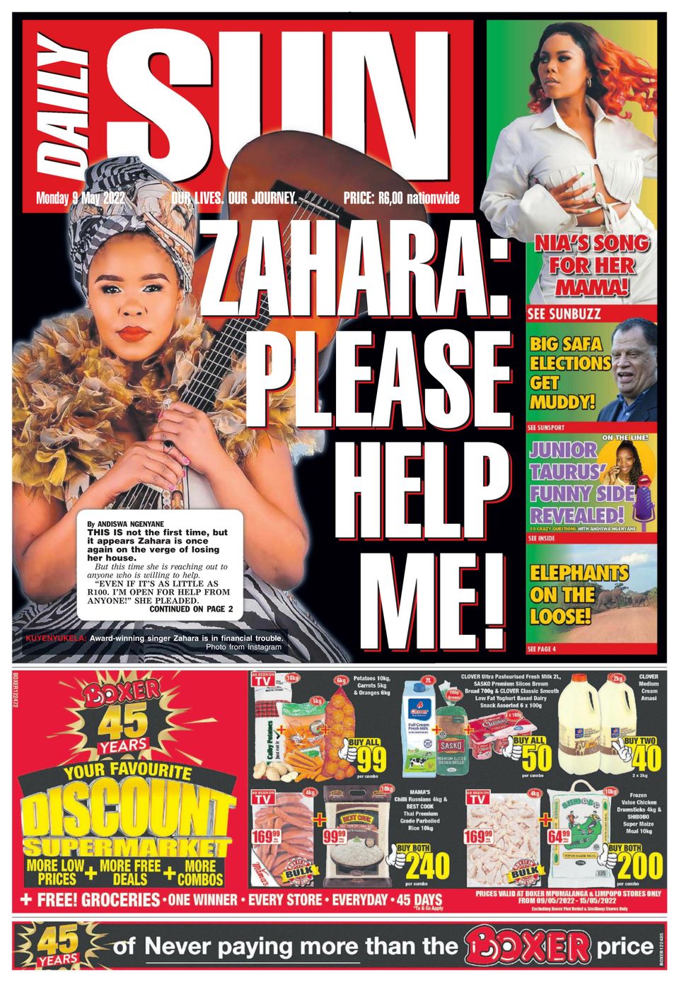 Daily Sun-May 09, 2022 Newspaper - Get your Digital Subscription