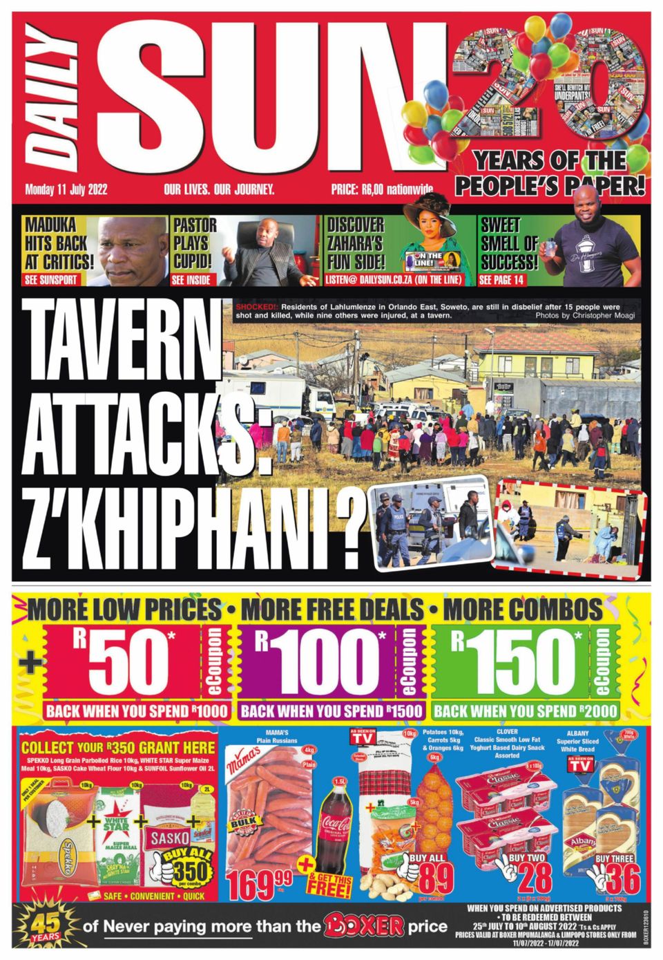 Daily Sun-July 11, 2022 Newspaper - Get your Digital Subscription