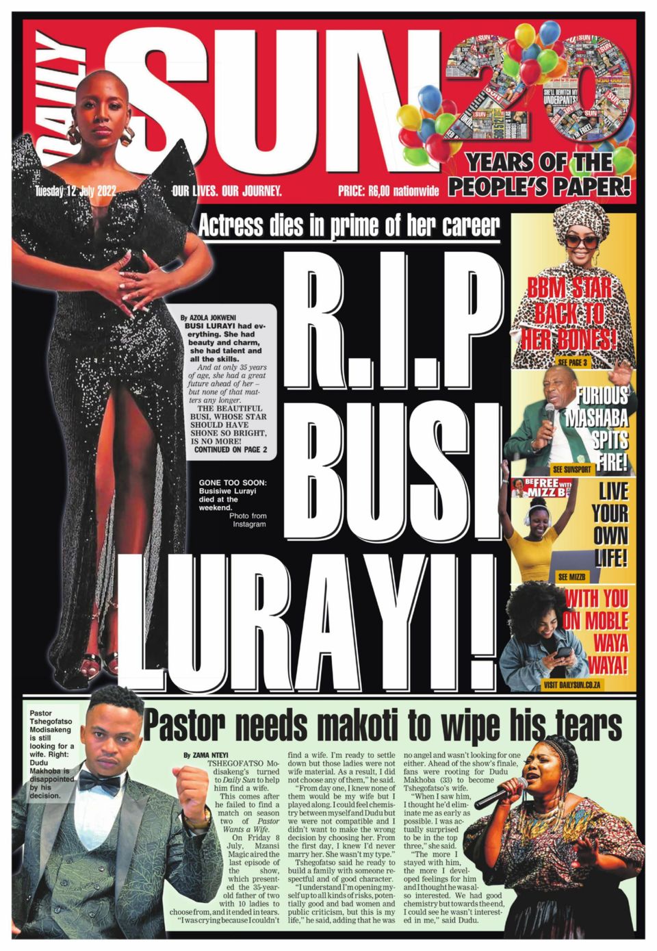 Daily Sun-July 12, 2022 Newspaper - Get your Digital Subscription