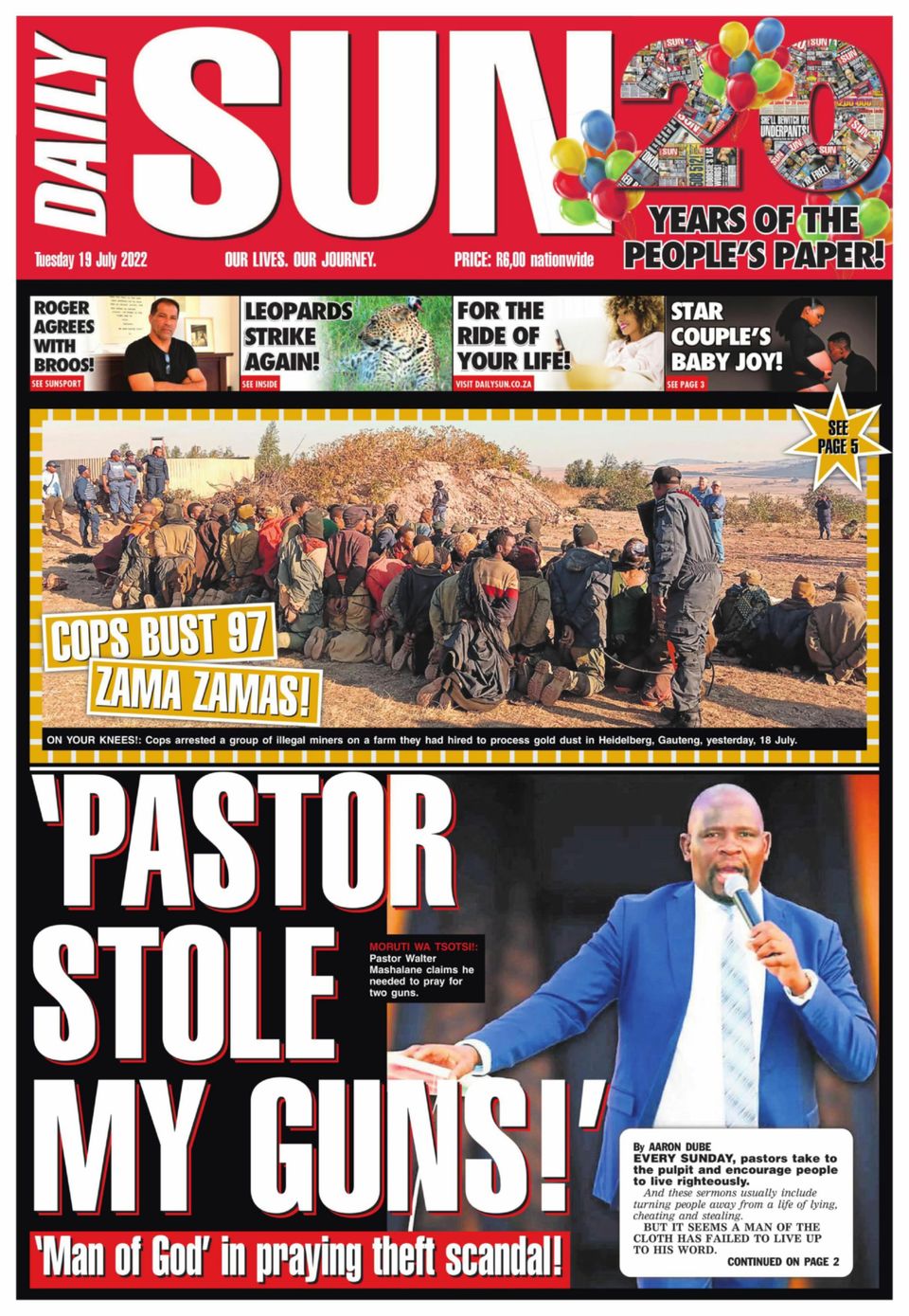 Daily Sun-July 19, 2022 Newspaper - Get your Digital Subscription