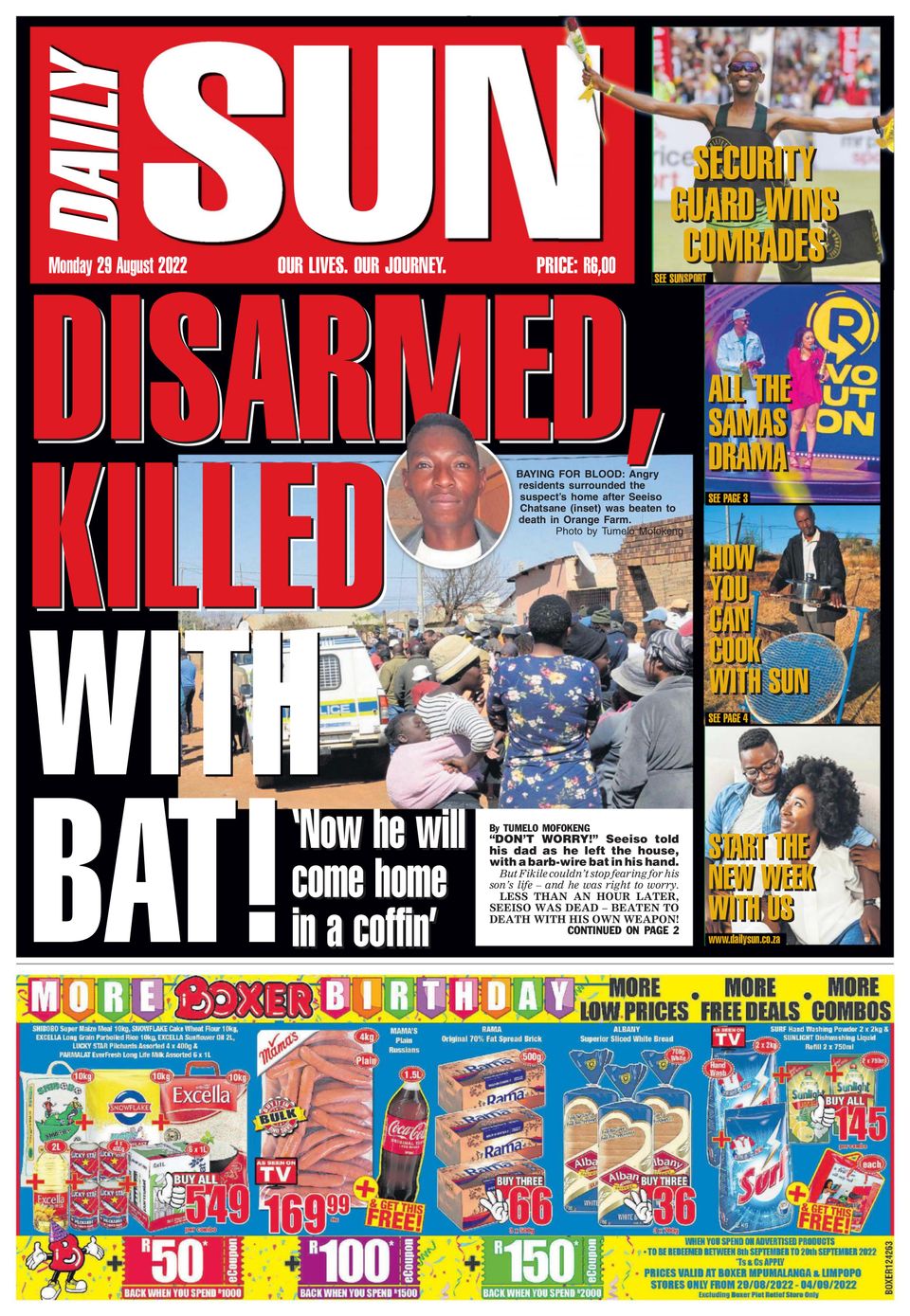 Daily Sun-August 29, 2022 Newspaper - Get your Digital Subscription