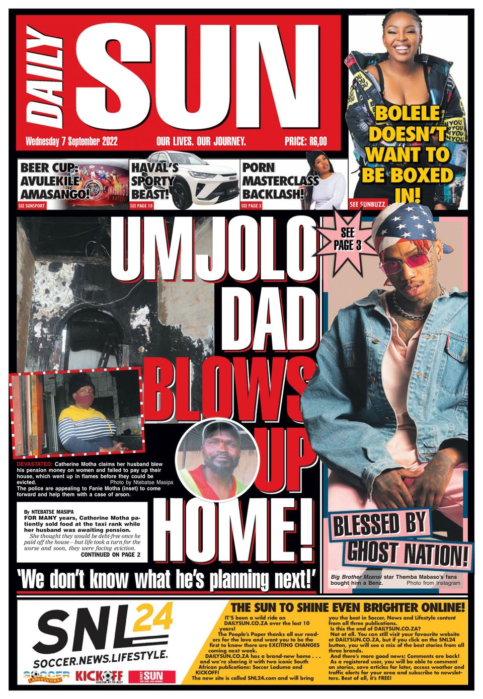 Daily Sun-September 07, 2022 Newspaper - Get your Digital Subscription