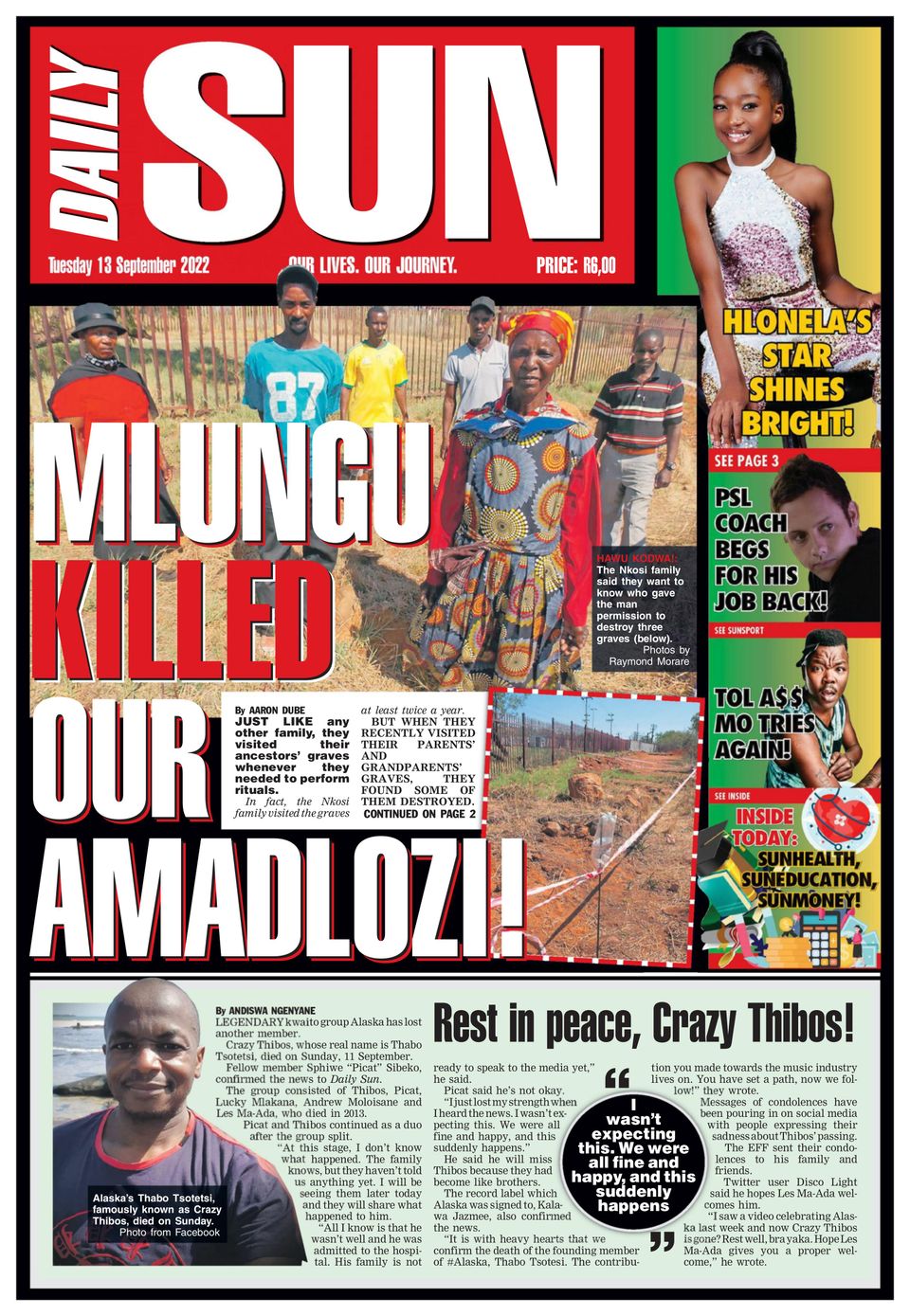 Daily Sun-September 13, 2022 Newspaper - Get your Digital Subscription