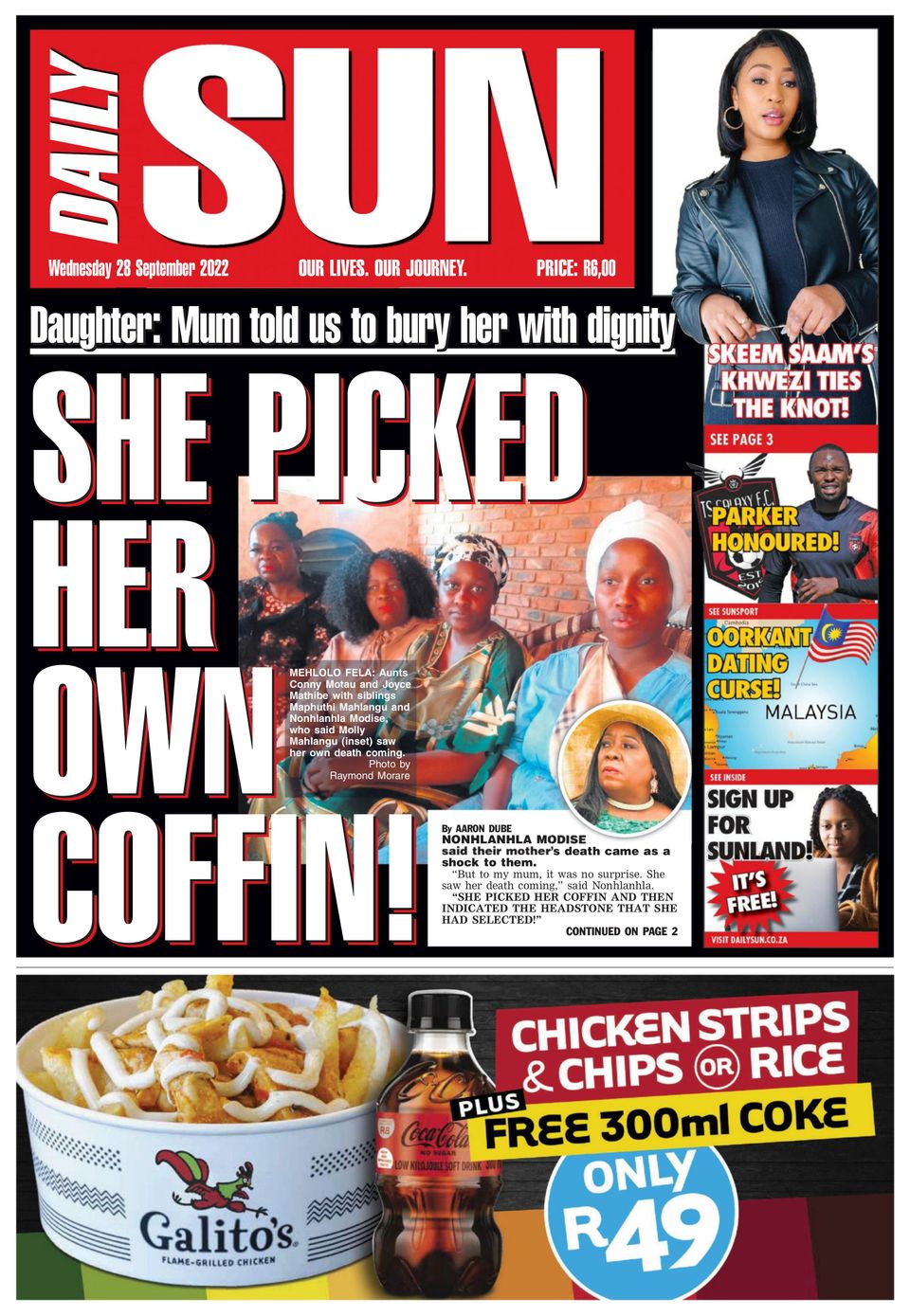 Daily Sun-September 28, 2022 Newspaper - Get your Digital Subscription