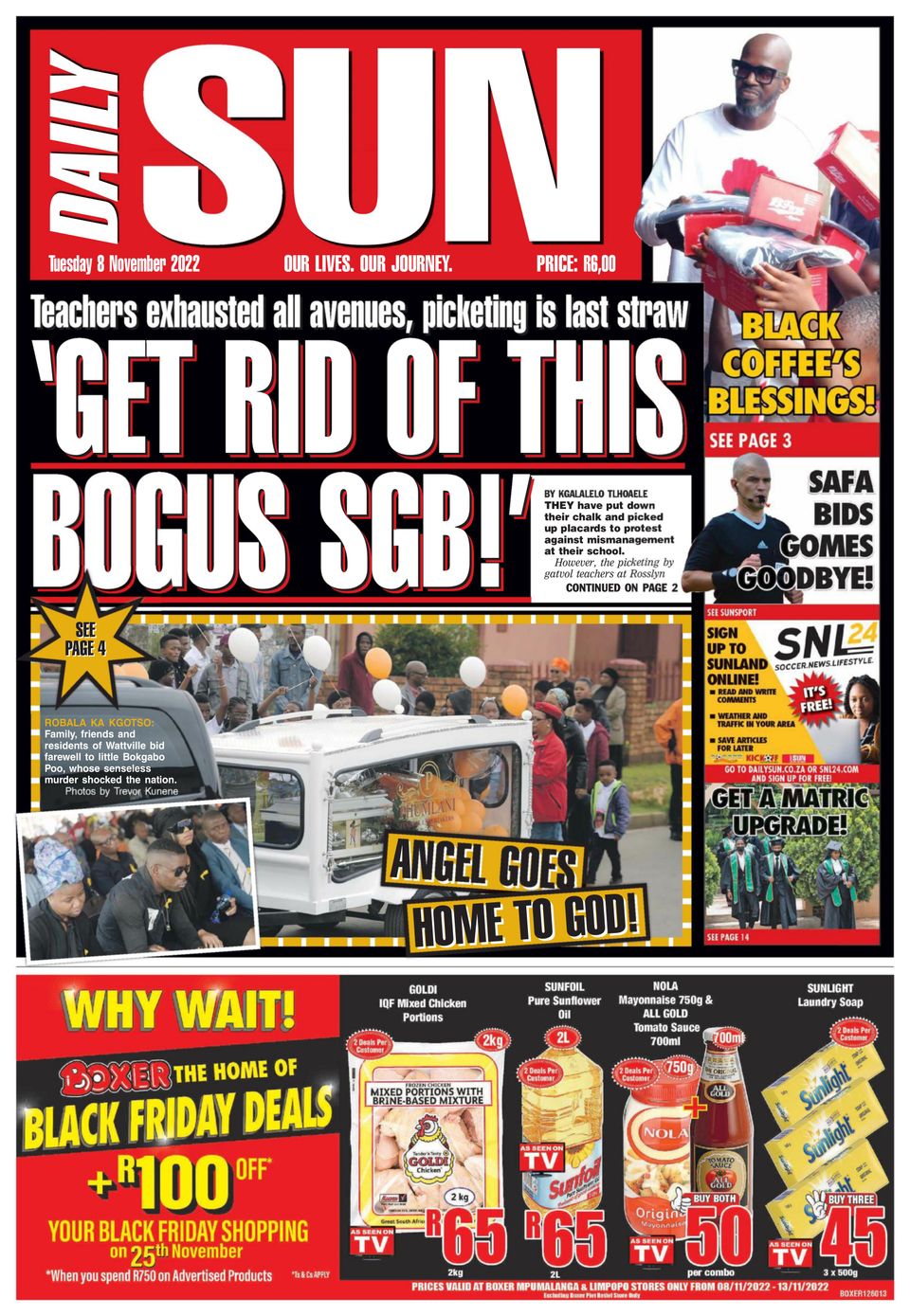 Daily Sun-November 08, 2022 Newspaper - Get your Digital Subscription