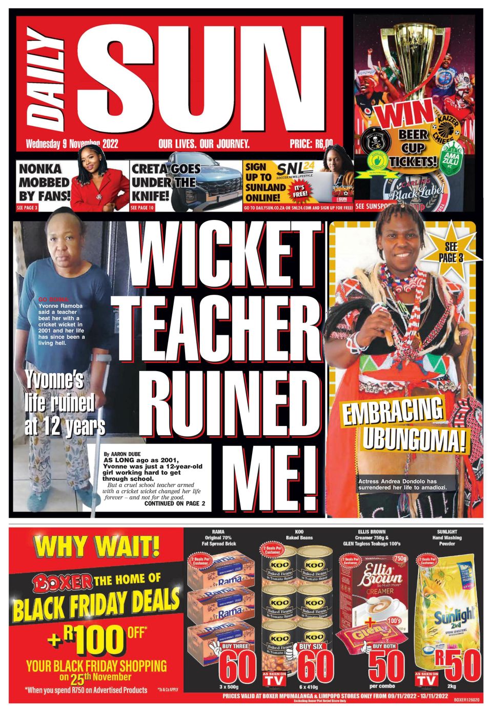 Daily Sun-November 09, 2022 Newspaper - Get your Digital Subscription
