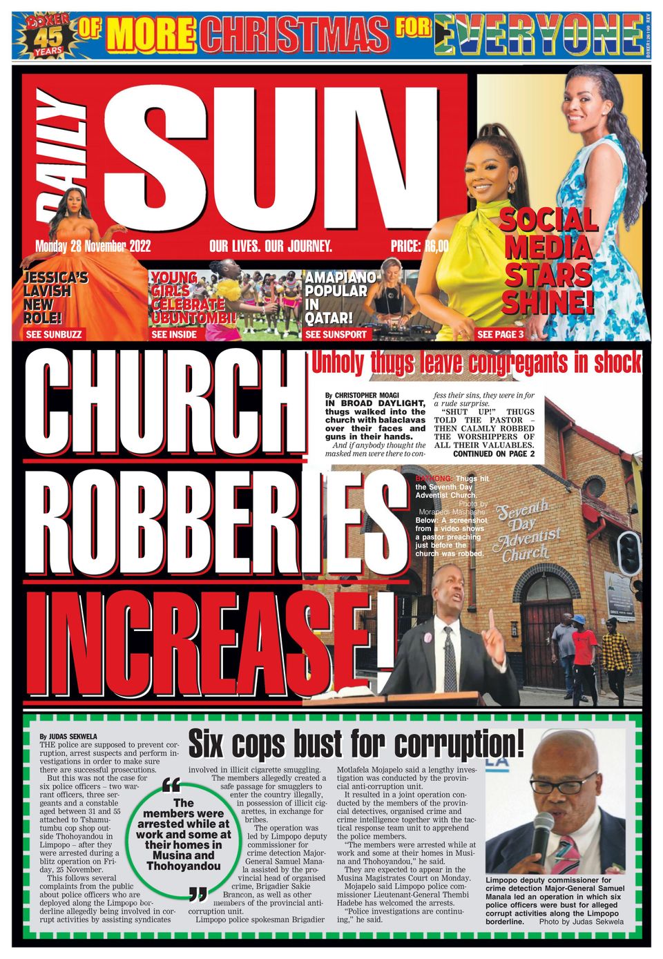 Daily Sun-November 28, 2022 Newspaper - Get your Digital Subscription