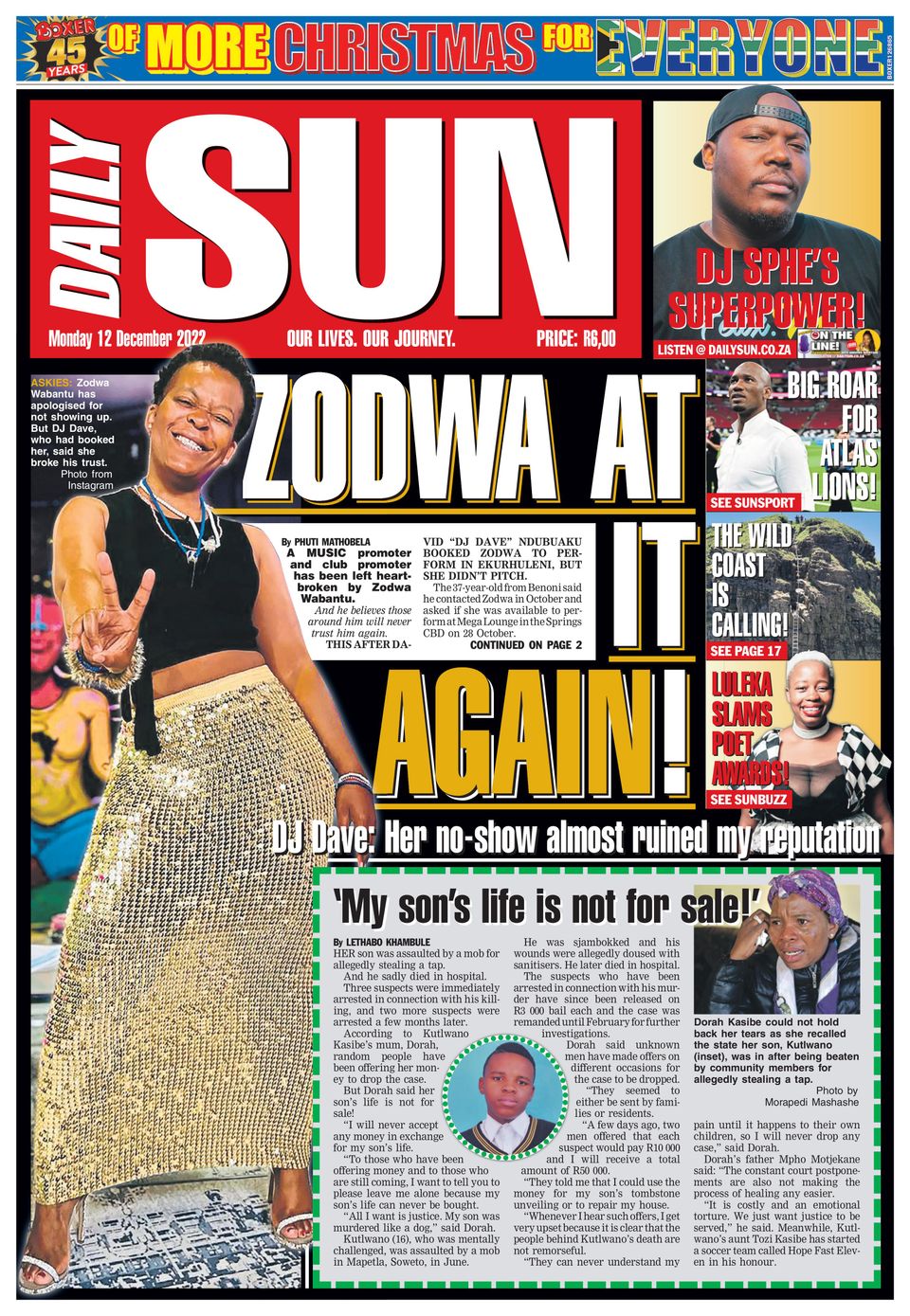 Get digital access to Daily Sun - December 12, 2022 issue | Magzter.com