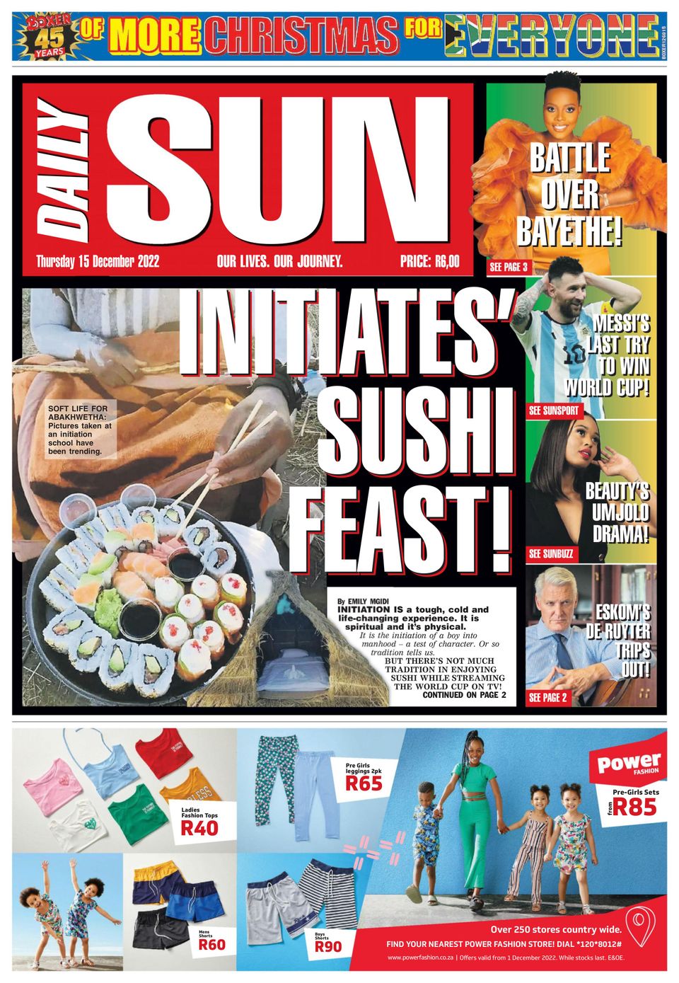 Daily Sun-December 15, 2022 Newspaper - Get your Digital Subscription