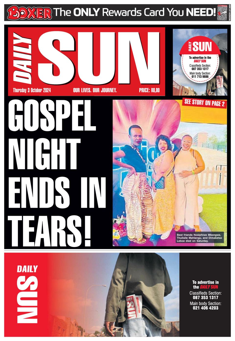 Get digital access to Daily Sun - October 03, 2024 issue | Magzter.com