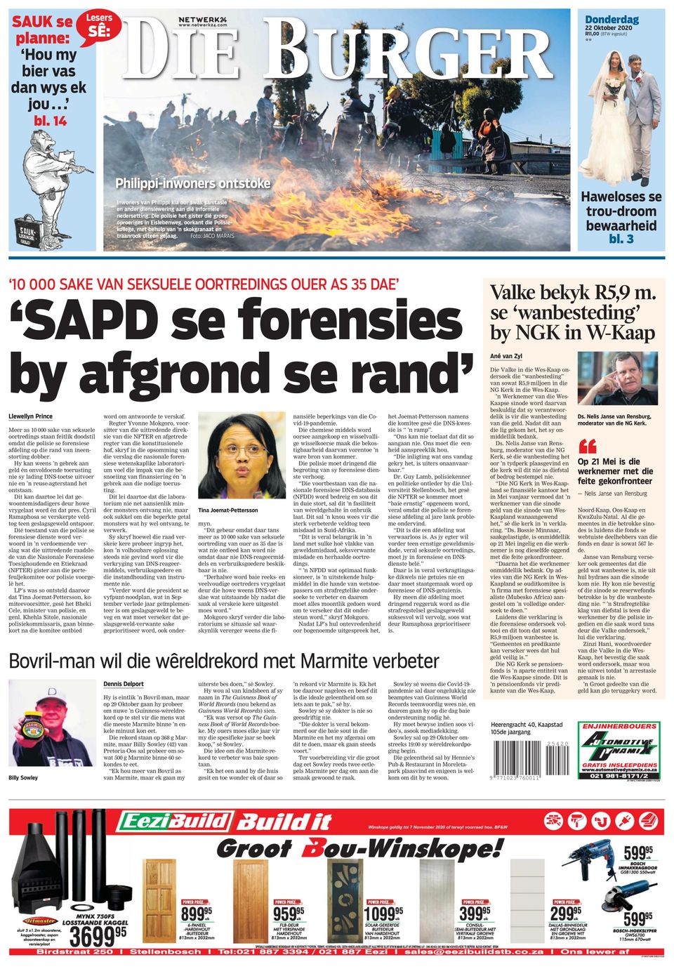 Get digital access to Die Burger Wes Kaap - October 22, 2020 issue ...
