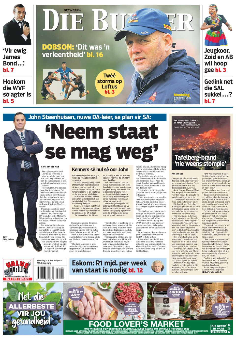 Get digital access to Die Burger Wes Kaap - November 2, 2020 issue ...