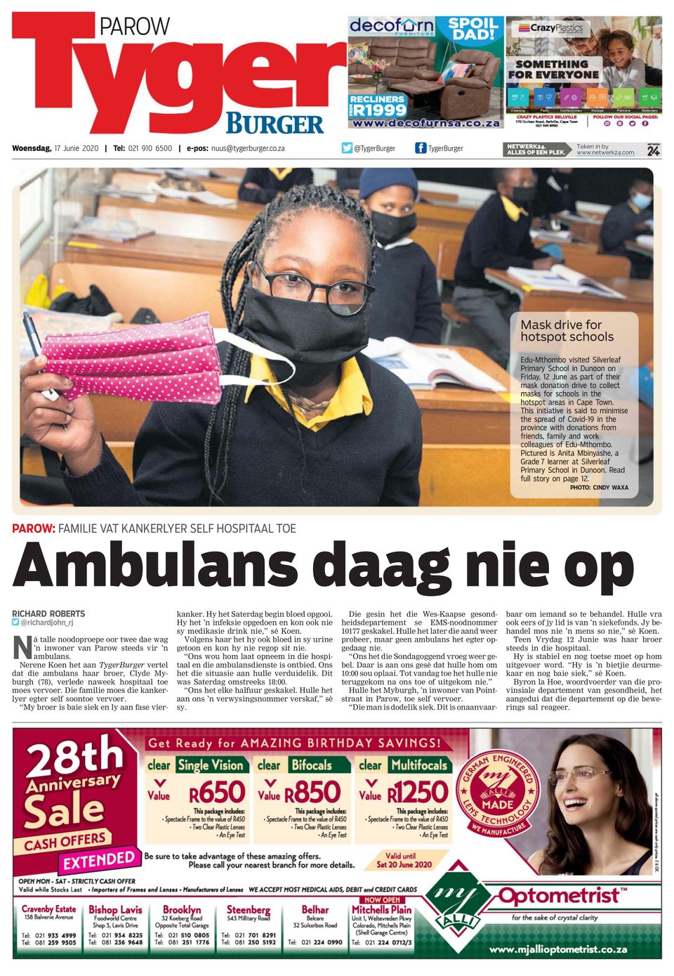 TygerBurger Parow-June 17, 2020 Newspaper - Get your Digital Subscription
