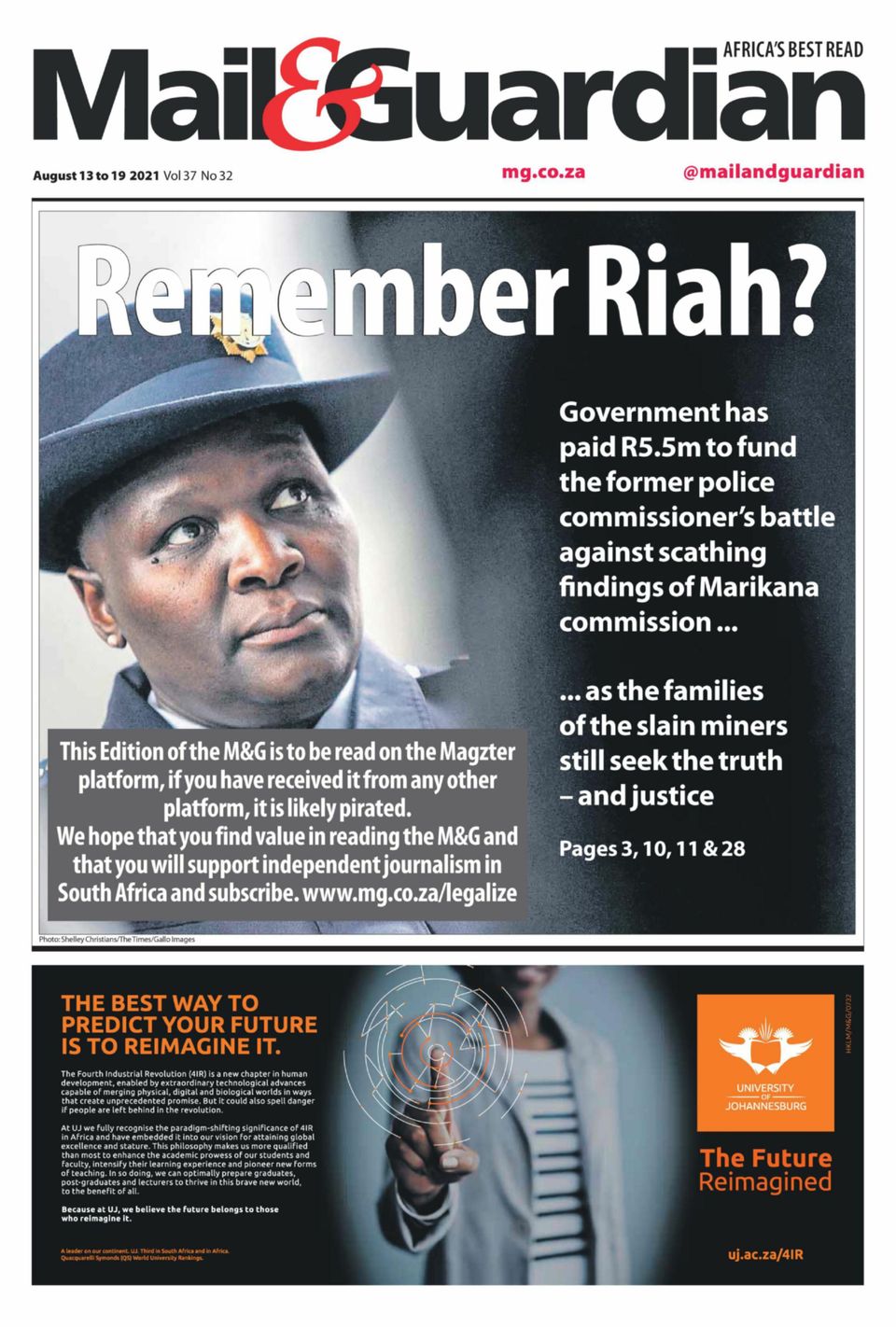 Get digital access to Mail & Guardian - August 13, 2021 issue | Magzter.com