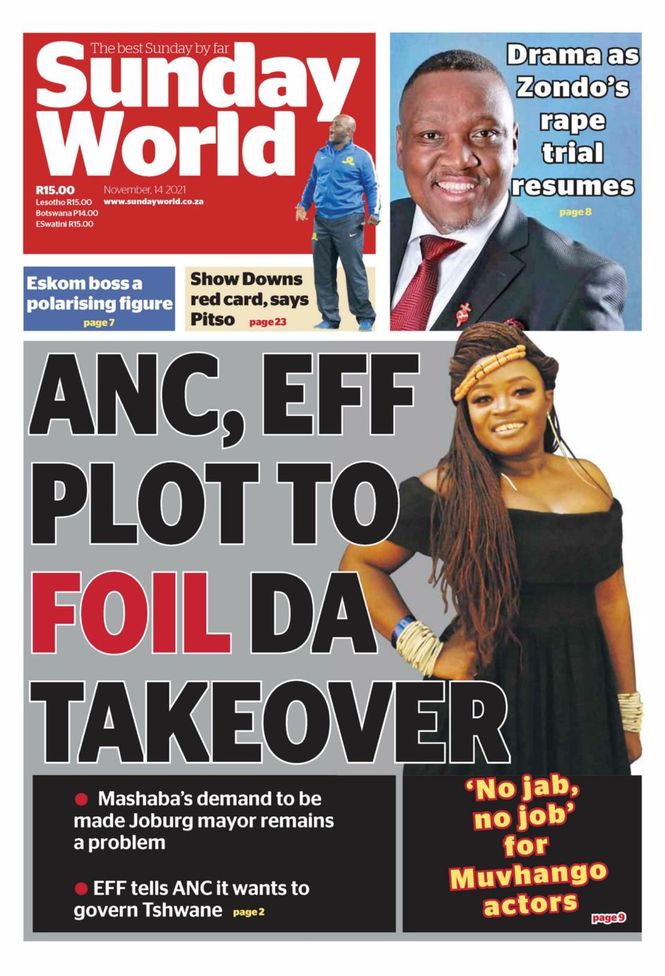 Sunday World-November 14, 2021 Newspaper - Get your Digital Subscription