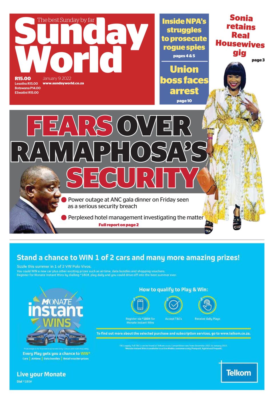 Sunday World-January 09, 2022 Newspaper - Get your Digital Subscription