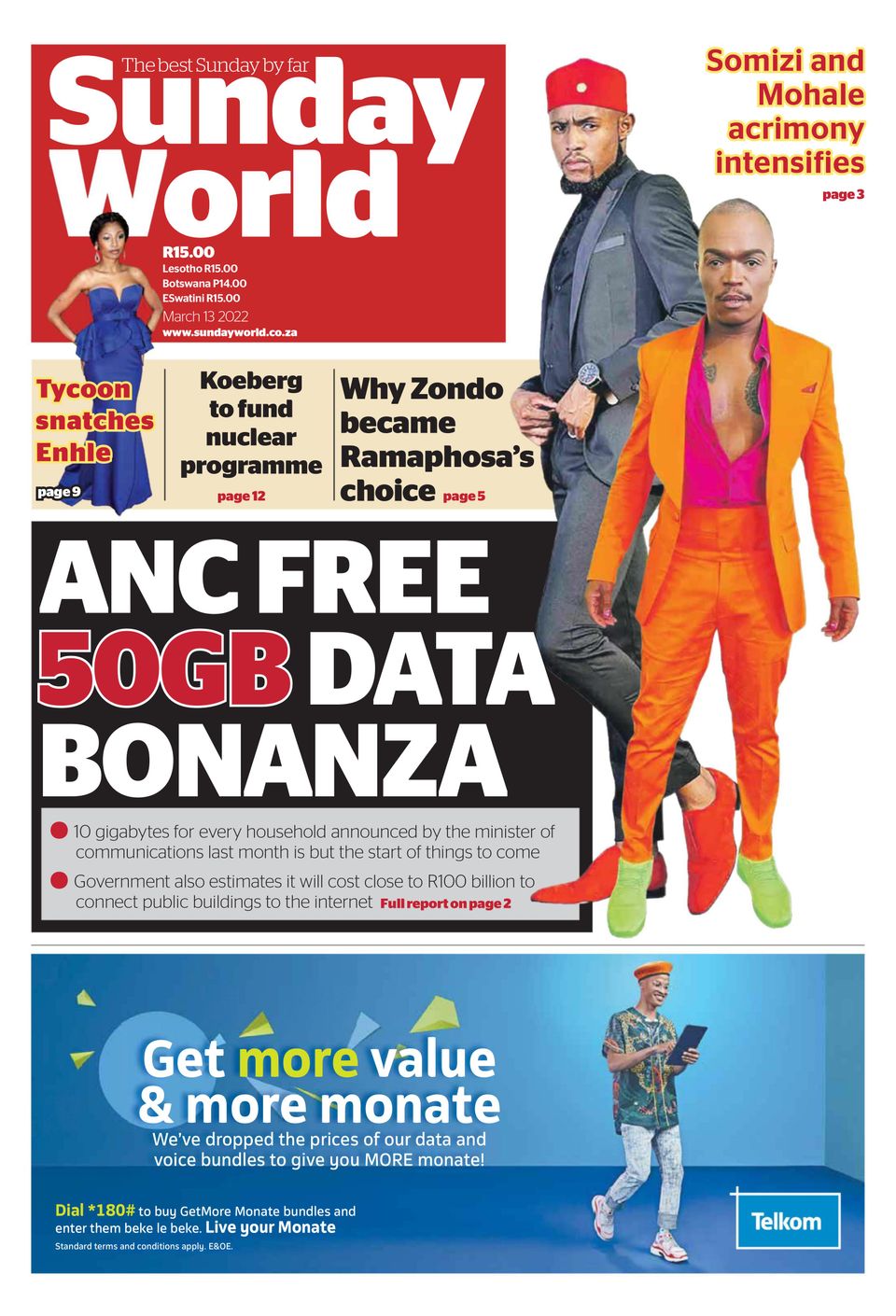 Sunday World-March 13, 2022 Newspaper - Get your Digital Subscription