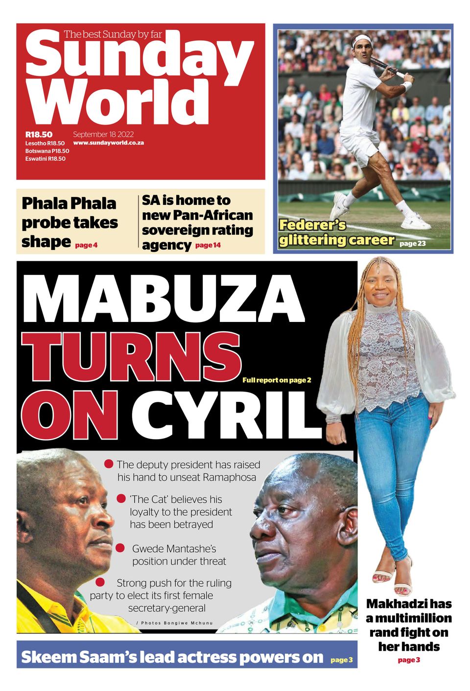 Sunday World-September 18, 2022 Newspaper - Get your Digital Subscription