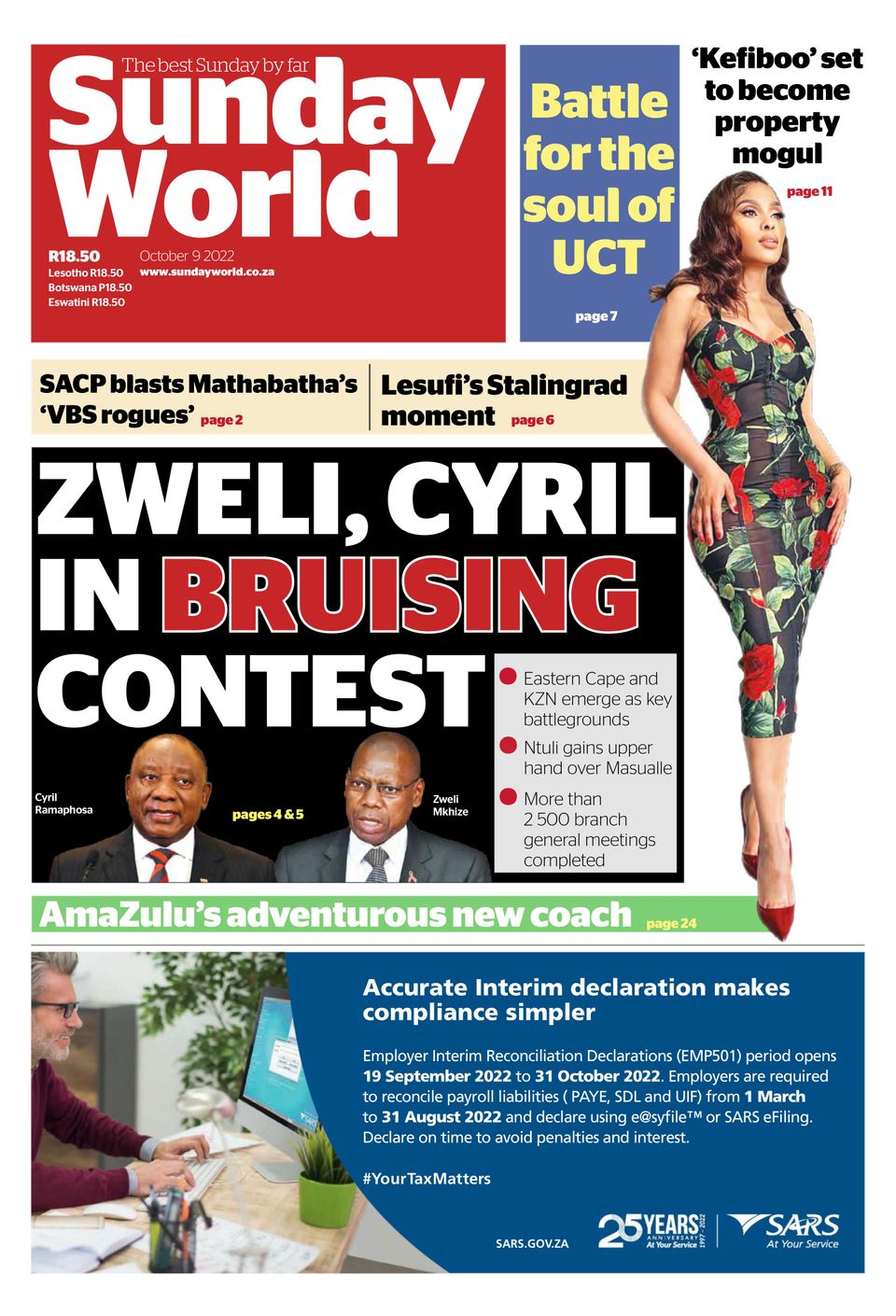 Sunday World-October 09, 2022 Newspaper - Get your Digital Subscription
