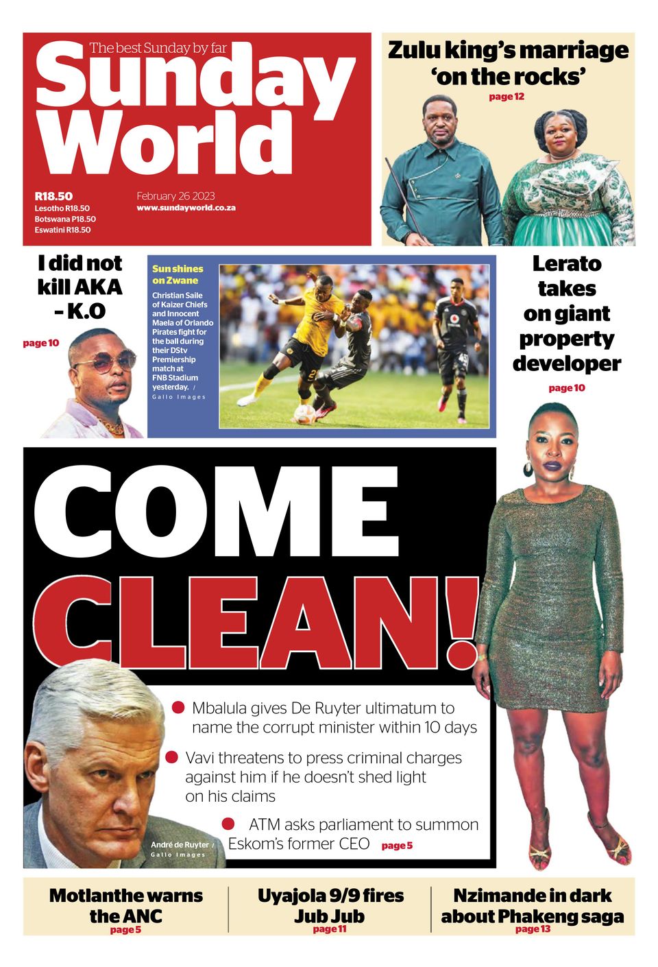Get digital access to Sunday World - February 26, 2023 issue | Magzter.com