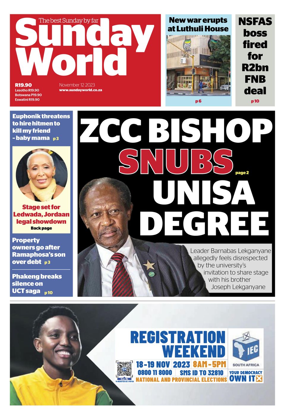 Sunday World-November 12, 2023 Newspaper - Get your Digital Subscription