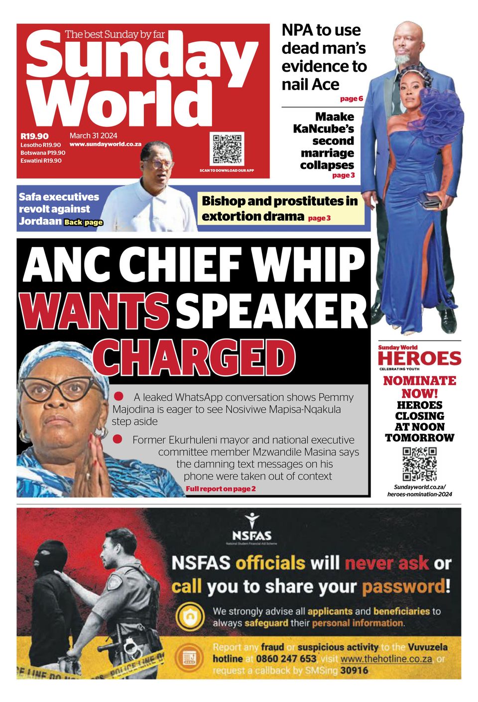 Sunday World-March 31, 2024 Newspaper - Get your Digital Subscription