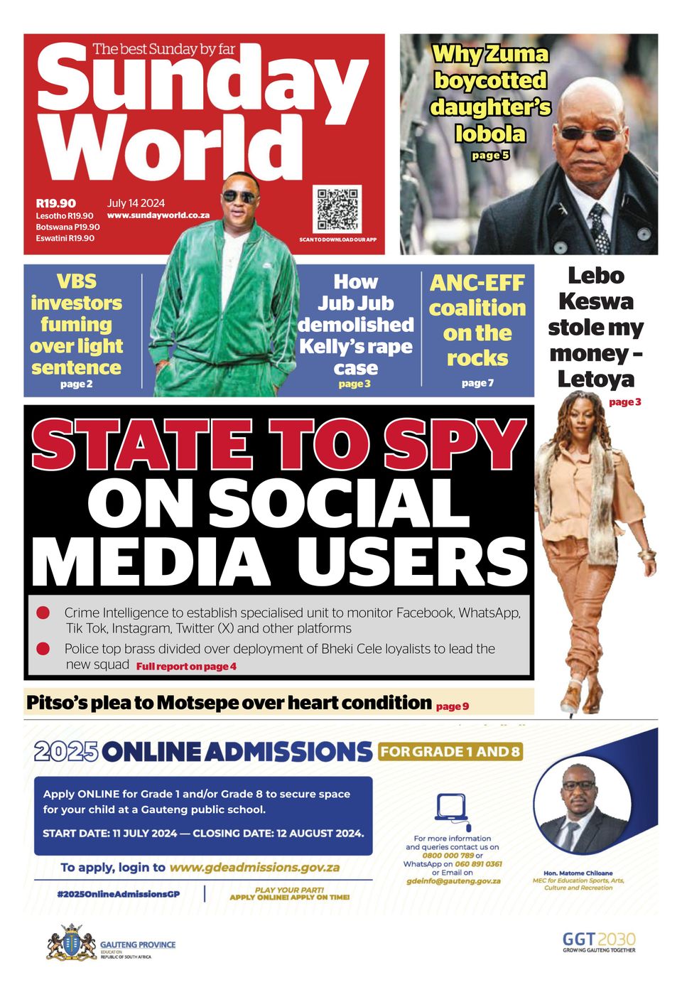 Get digital access to Sunday World - July 14, 2024 issue | Magzter.com