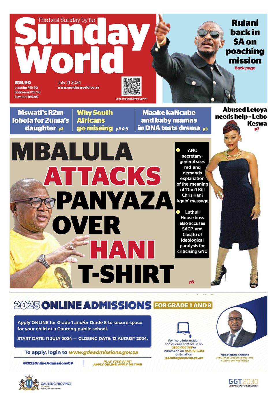 Get digital access to Sunday World - July 21, 2024 issue | Magzter.com