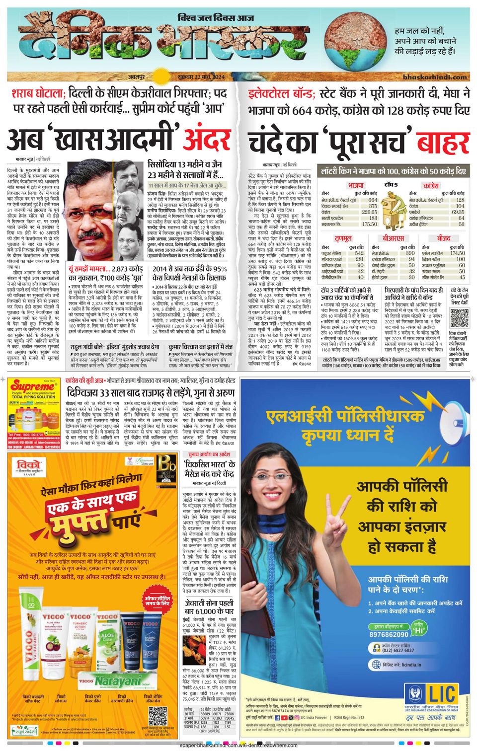 Dainik Bhaskar Mandla Newspaper - Get your Digital Subscription