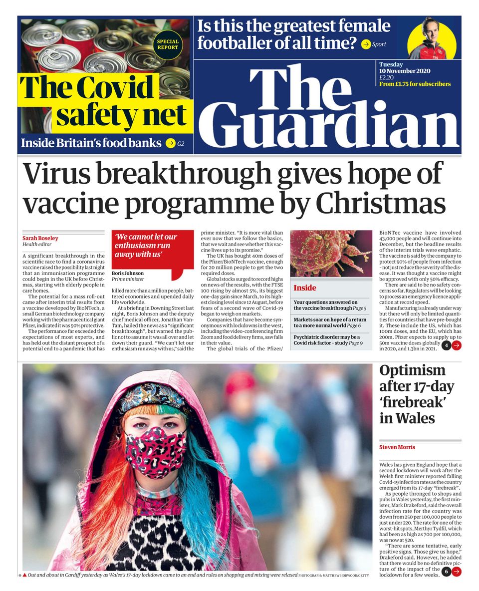 The Guardian-November 10, 2020 Newspaper - Get your Digital Subscription