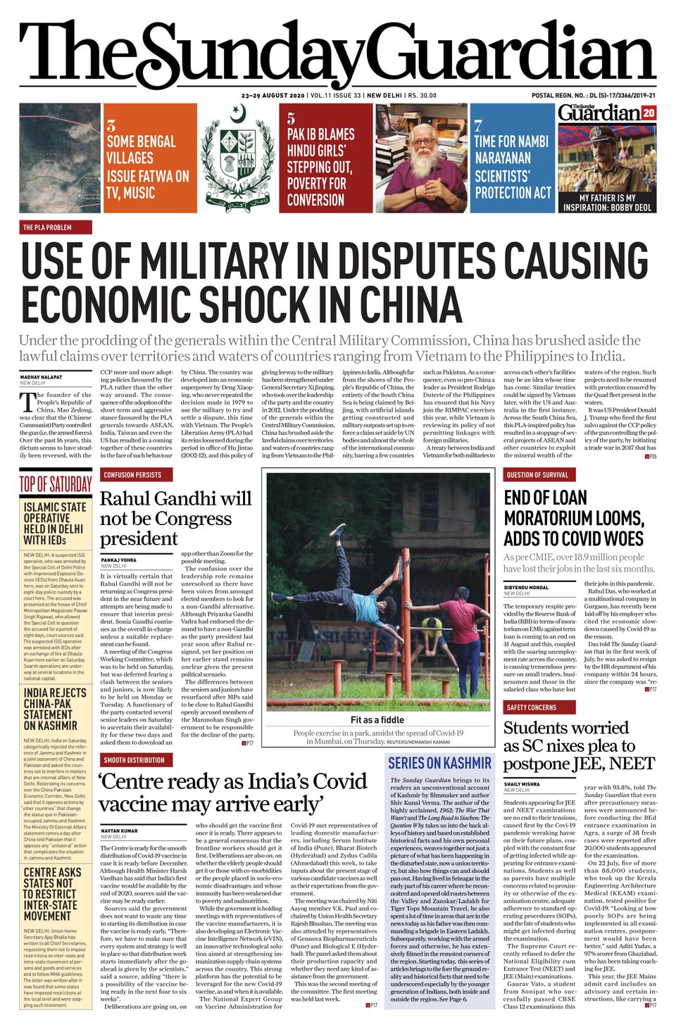 The Sunday Guardian-August 23, 2020 Newspaper - Get your Digital ...
