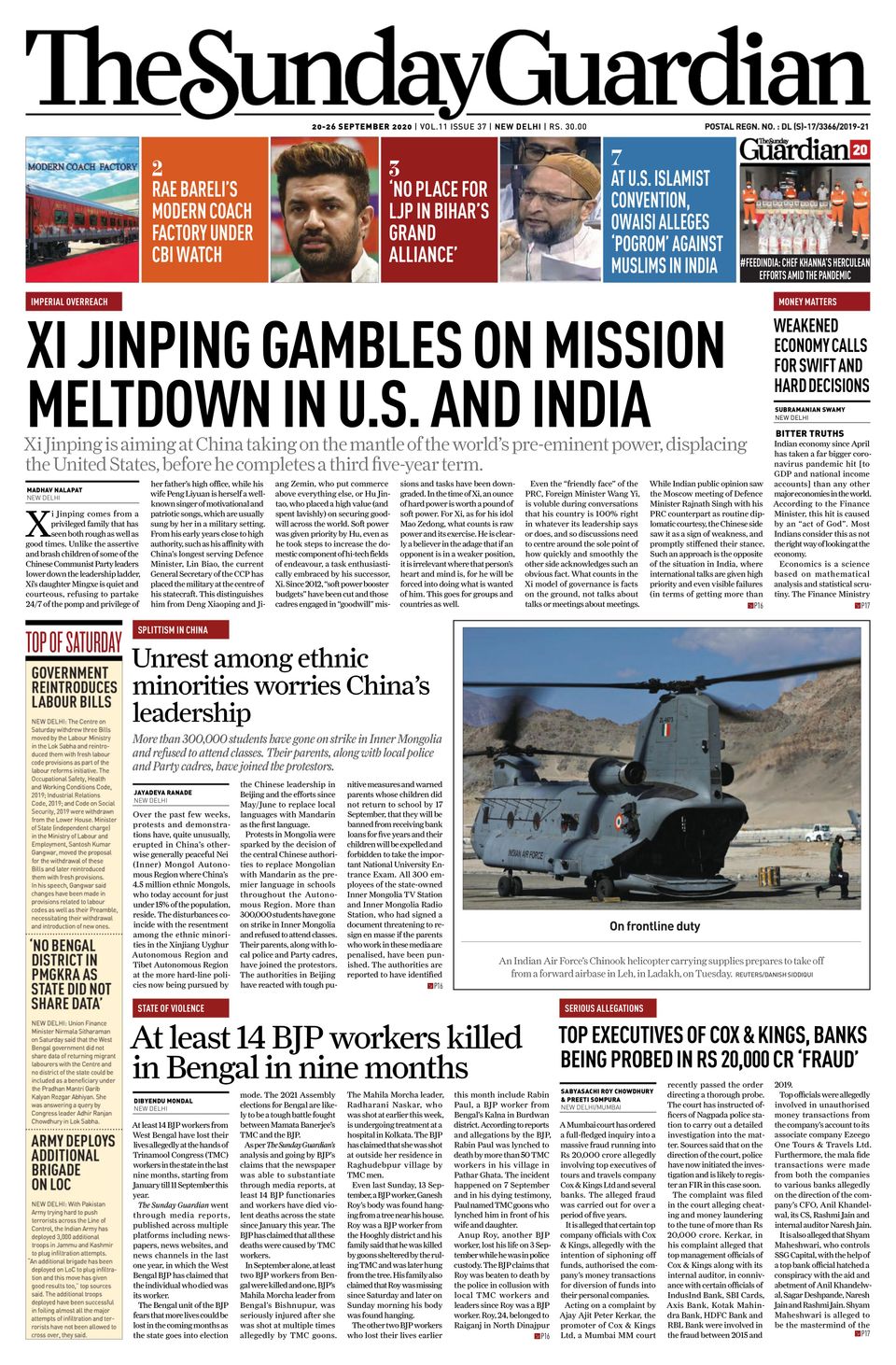 The Sunday Guardian-September 20, 2020 Newspaper