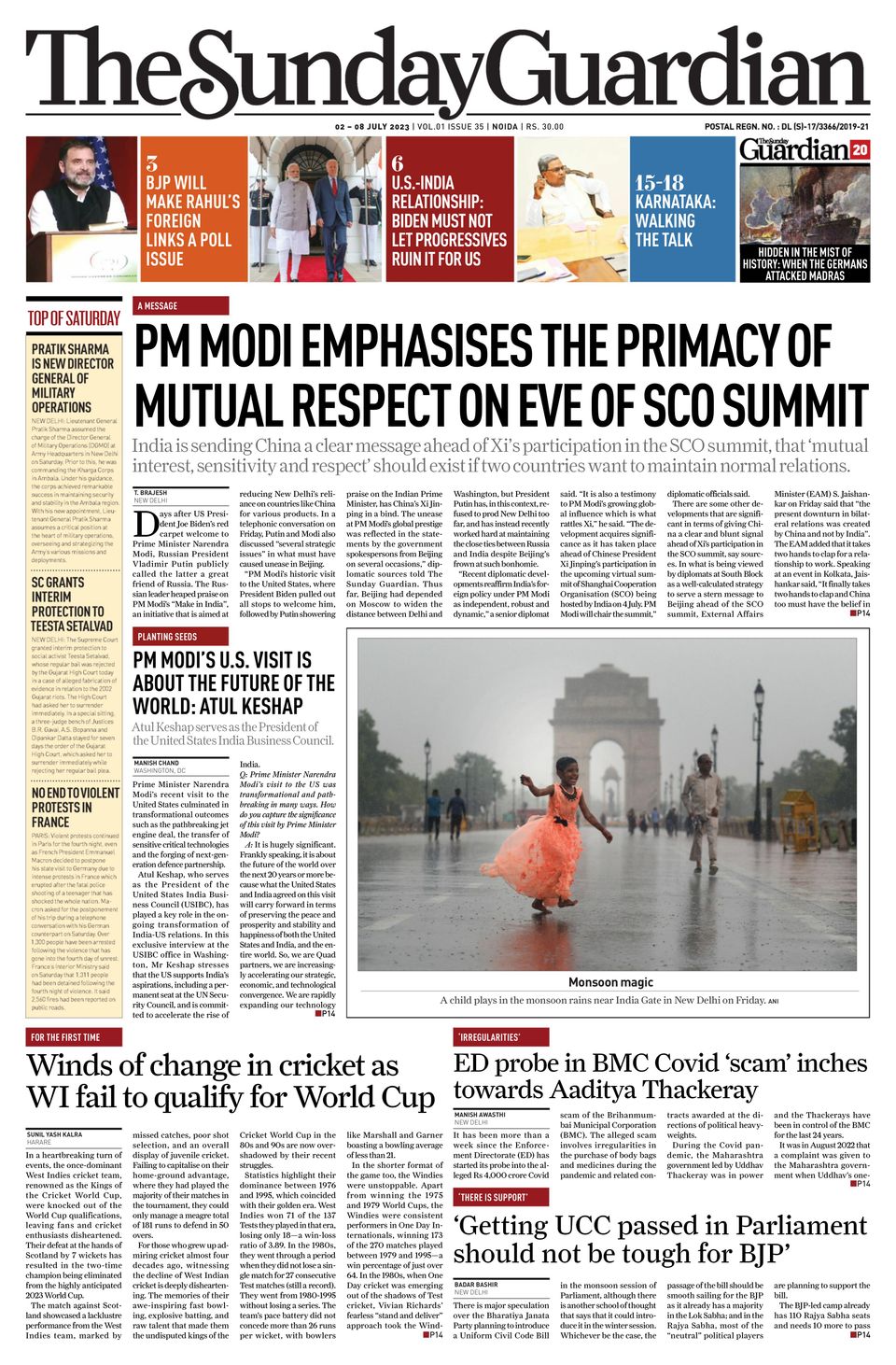 The Sunday Guardian-July 02, 2023 Newspaper - Get your Digital Subscription