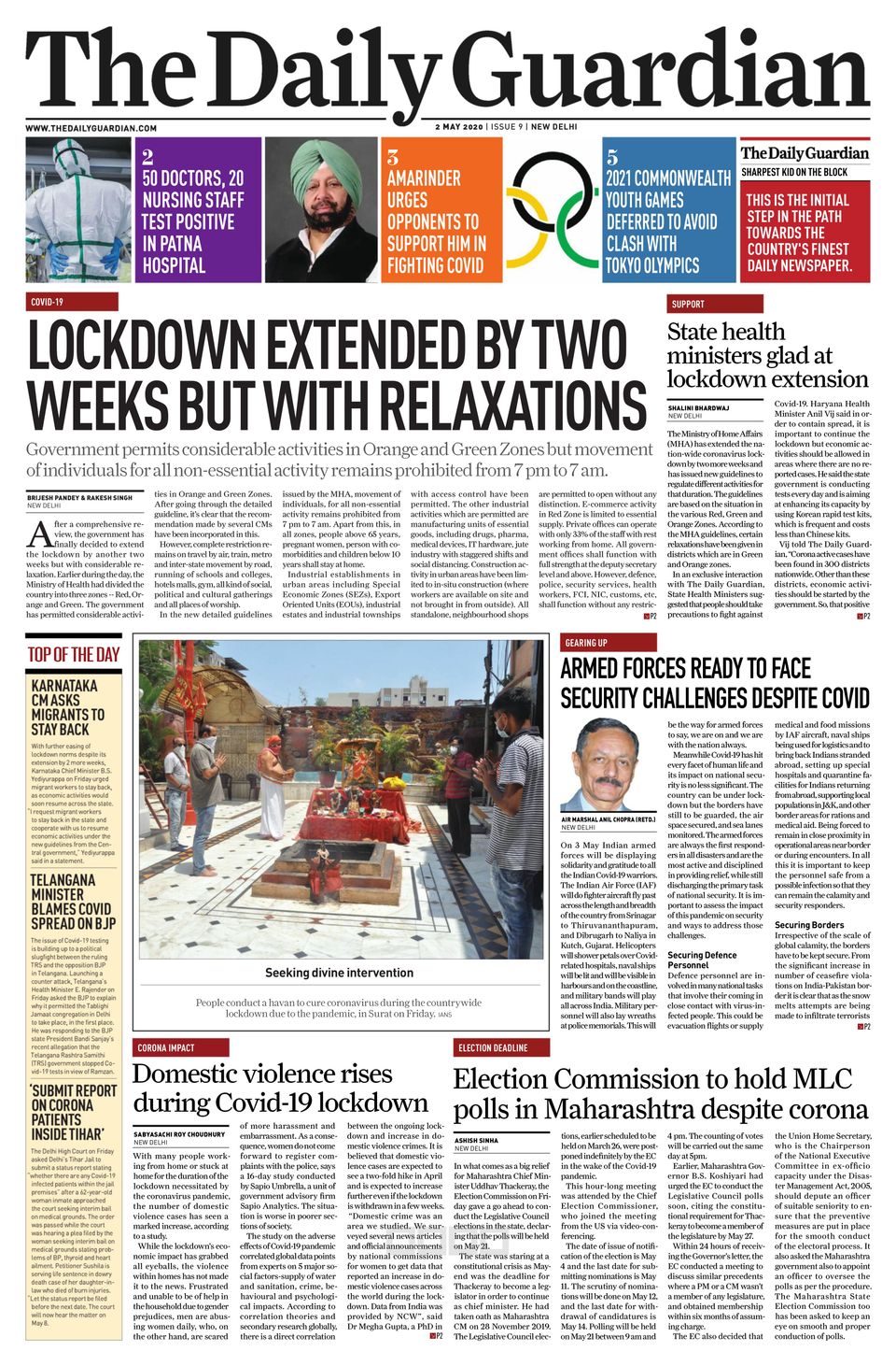 The Daily Guardian-May 02, 2020 Newspaper - Get your Digital Subscription