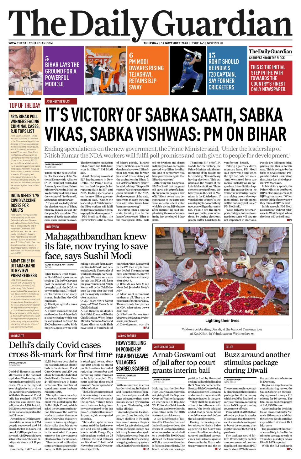 The Daily Guardian-November 12, 2020 Newspaper