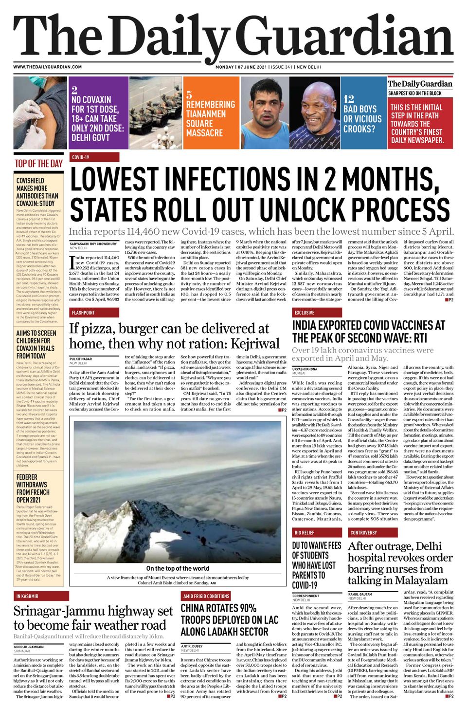 Get digital access to The Daily Guardian - June 07, 2021 issue ...