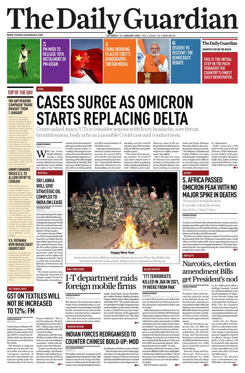 The Daily Guardian-January 01, 2022 Newspaper - Get your Digital ...