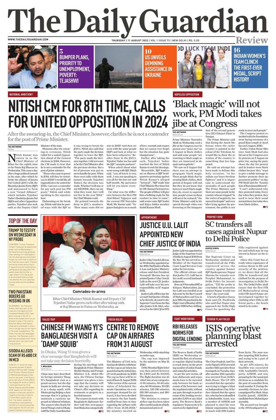 Get digital access to The Daily Guardian - August 11, 2022 issue ...