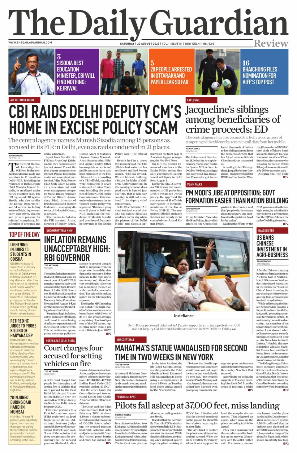 Get digital access to The Daily Guardian - August 20, 2022 issue ...