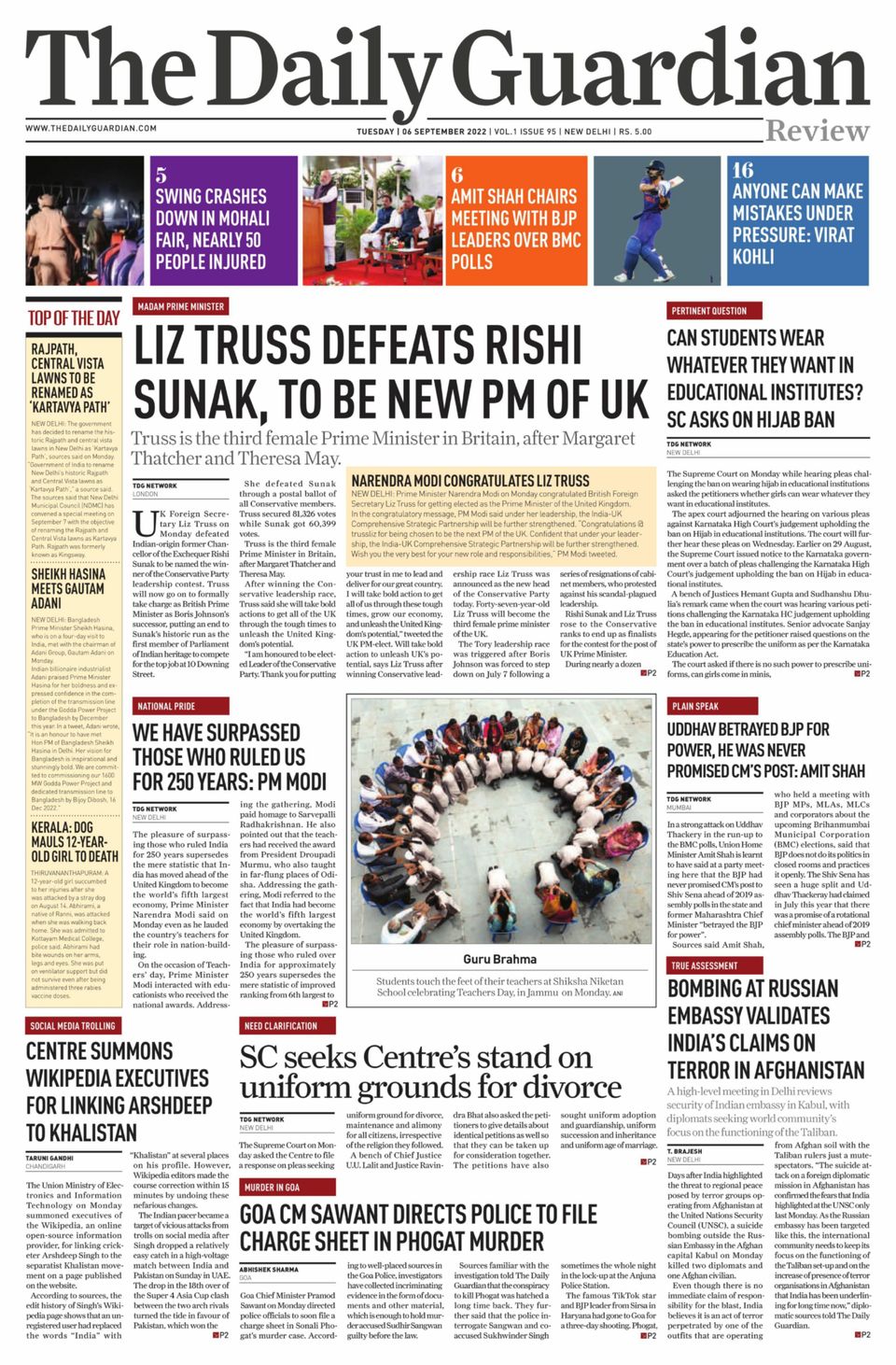 Get digital access to The Daily Guardian - September 06, 2022 issue ...