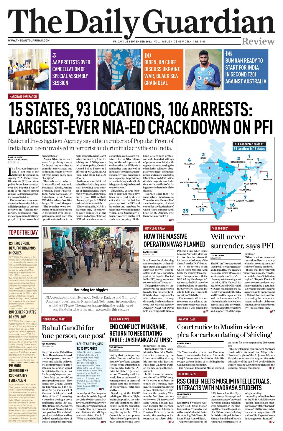 The Daily Guardian-September 23, 2022 Newspaper