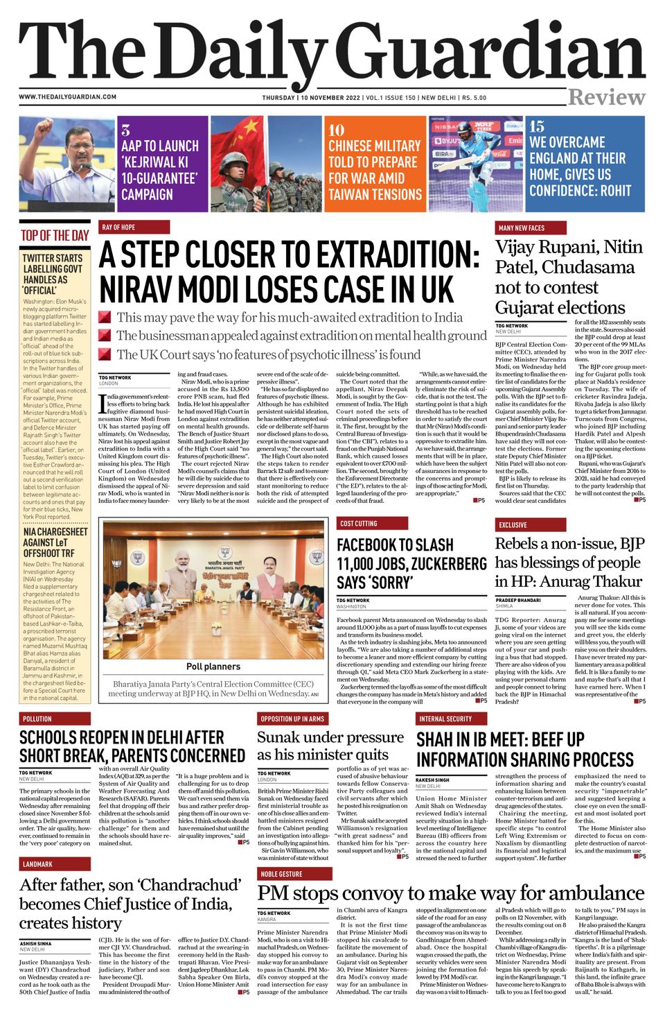 Get digital access to The Daily Guardian - November 10, 2022 issue ...