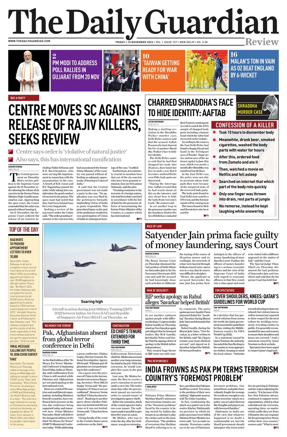 Get digital access to The Daily Guardian - November 18, 2022 issue ...