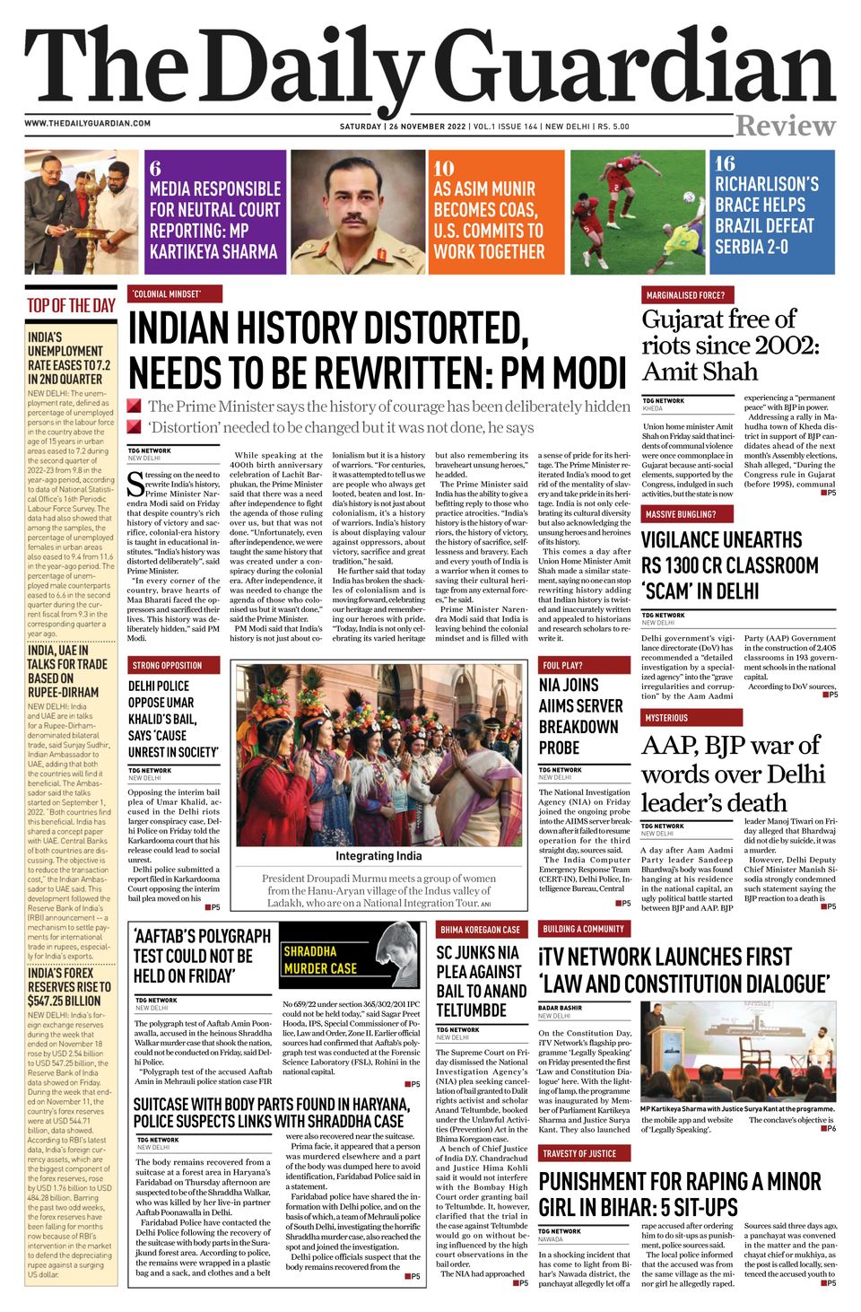 Get digital access to The Daily Guardian - November 26, 2022 issue ...