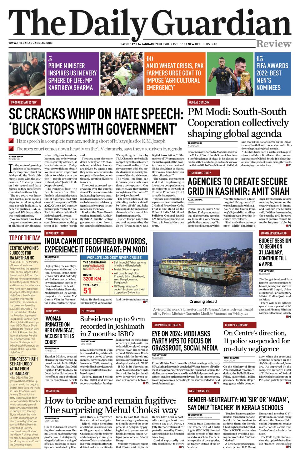 Get digital access to The Daily Guardian - January 14, 2023 issue ...