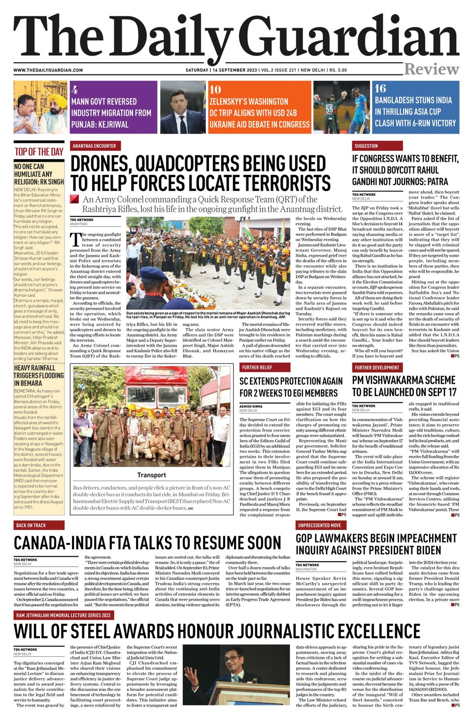 Get digital access to The Daily Guardian - September 16, 2023 issue ...