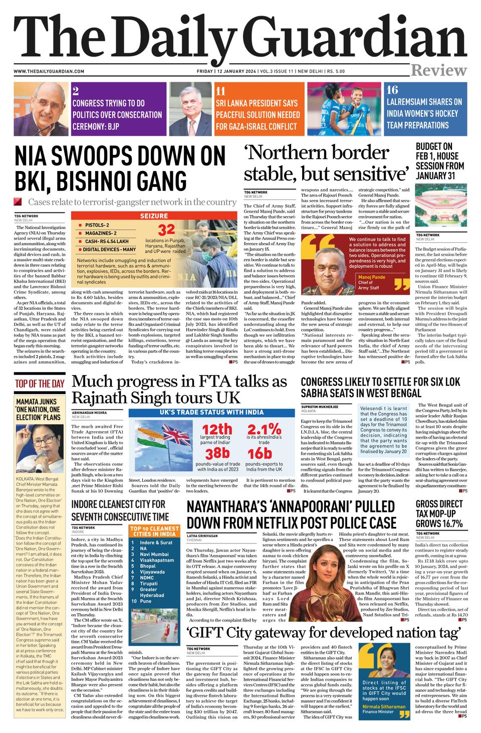 Get digital access to The Daily Guardian - January 12, 2024 issue ...